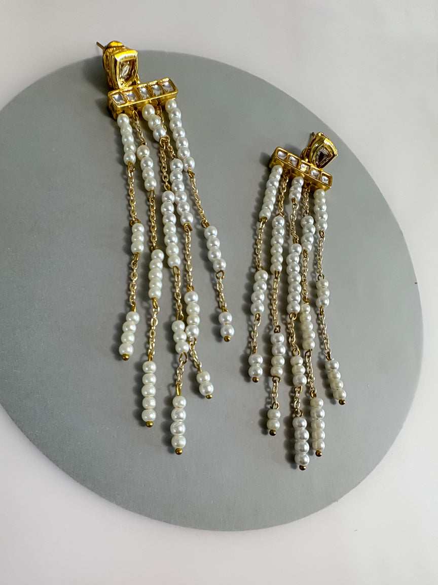 Pearl Waterfall Earrings – The Populor